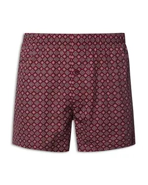 Hanro Fancy Woven Boxers - Red Gem