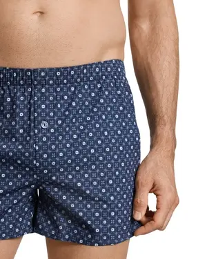 Hanro Fancy Woven Boxers - Squared Harmony