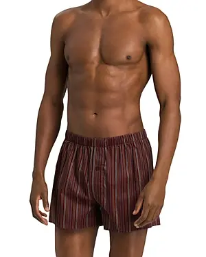 Hanro Fancy Woven Boxers Timeless Stripe