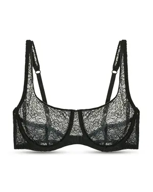 JOURNELLE Alix Lace Demi Bra - Black