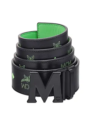 Mcm Claus Reversible Belt - Summer Green | Editorialist display picture 2