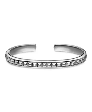 David Yurman Sterling Pyramid Cuff Bracelet