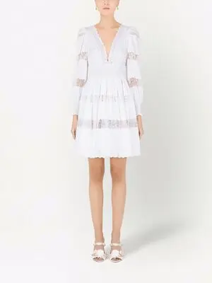 Dolce & Gabbana Lace-panel Long-sleeve Dress