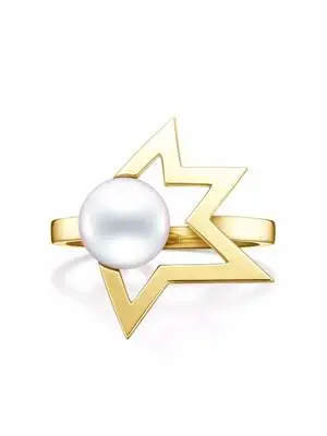 TASAKI 18kt Yellow Comet Plus Pearl Ring - Gold
