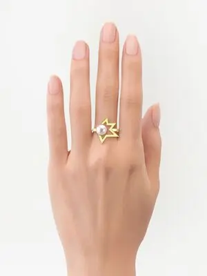 TASAKI 18kt Yellow Comet Plus Pearl Ring