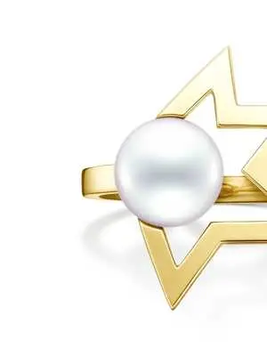 TASAKI 18kt Yellow Comet Plus Pearl Ring
