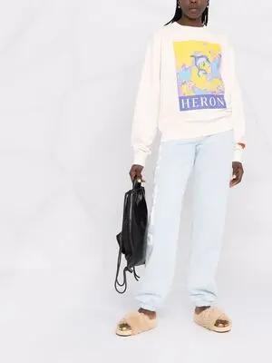 Heron Preston Logo Track Pants - Blue