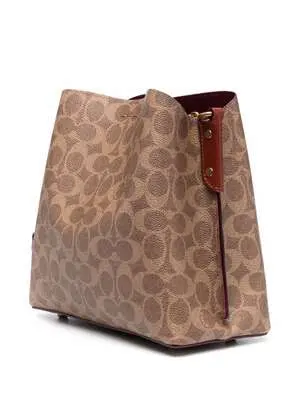 COACH Signature Patches Willow Bucket Bag
