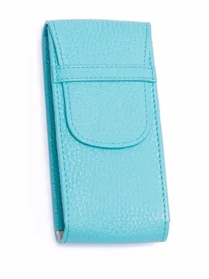 RAPPORT LONDON Portobello Leather Watch Pouch - Blue