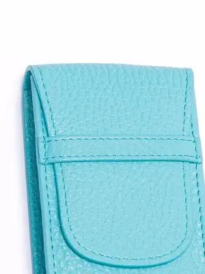 RAPPORT LONDON Portobello Leather Watch Pouch - Blue