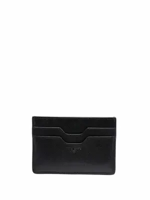 Philipp Plein Engraved-logo Leather Cardholder