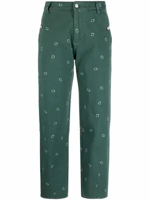 Kenzo Paisley-print Cropped Trousers