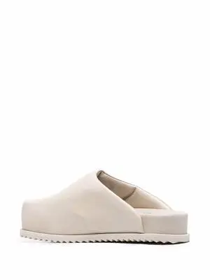 YUME YUME Truck Faux Leather Mules - Neutrals