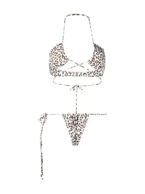 MANOKHI Leopard-print Bikini Set