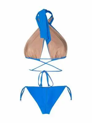 NOIRE SWIMWEAR Shiny-finish Bikini Set