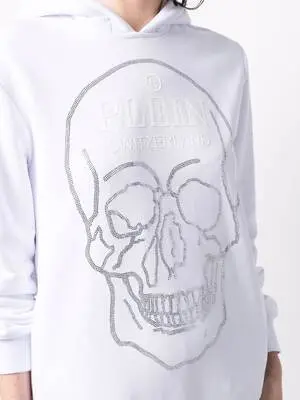 Philipp Plein Crystal Skull Long-sleeve Hoodie