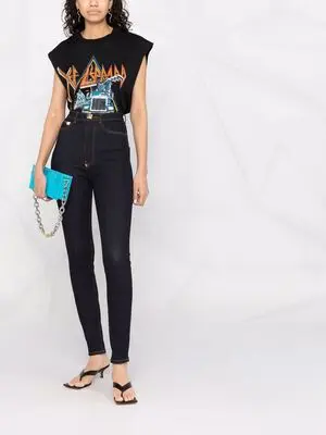 Philipp Plein Super High Waist Jeggings - Blue