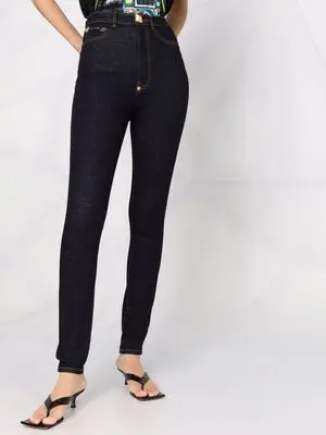 Philipp Plein Super High Waist Jeggings - Blue