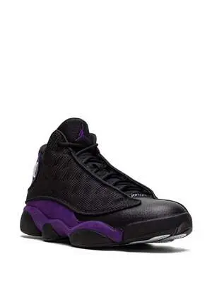 JORDAN Air Retro Court Purple Sneakers - Black