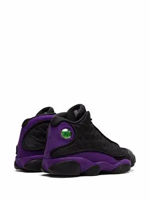 JORDAN Air Retro Court Purple Sneakers - Black