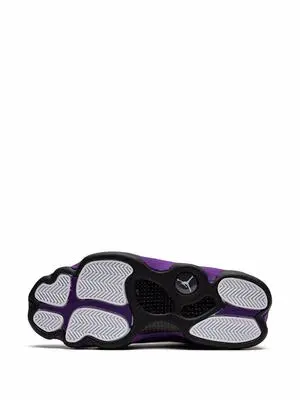 JORDAN Air Retro Court Purple Sneakers - Black
