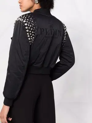Philipp Plein Crystal-embellished Bomber Jacket