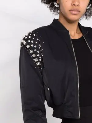 Philipp Plein Crystal-embellished Bomber Jacket