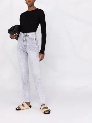 Philipp Plein High Waist Jeggings - Grey