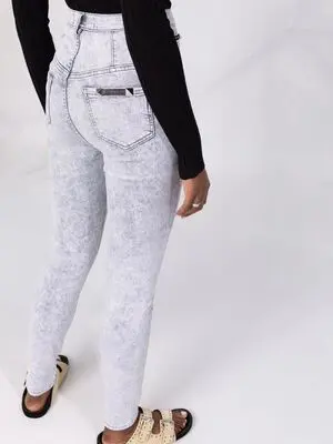 Philipp Plein High Waist Jeggings - Grey