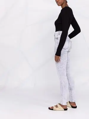 Philipp Plein High Waist Jeggings - Grey