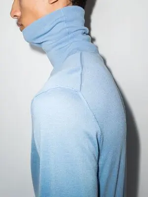 Dolce & Gabbana Roll-neck Fine-knit Jumper - Blue