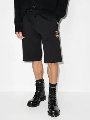Dolce & Gabbana Embroidered Bee Drawstring Shorts