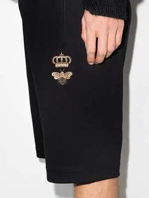 Dolce & Gabbana Embroidered Bee Drawstring Shorts