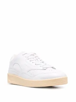 JIL SANDER Logo-embossed Low-top Sneakers - White