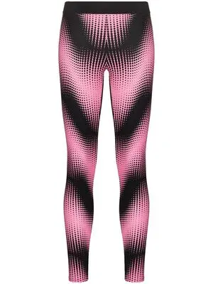 Rabanne Abstract-print Leggings - Pink