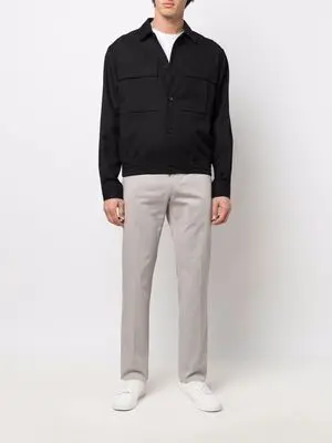 FERRAGAMO Mid-rise Straight-leg Trousers - Grey