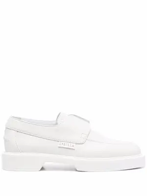LE SILLA Tonal Leather Loafers - White