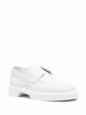LE SILLA Tonal Leather Loafers - White