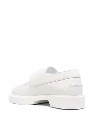 LE SILLA Tonal Leather Loafers - White