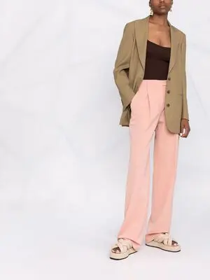 Alberta Ferretti High-waisted Wide-leg Trousers