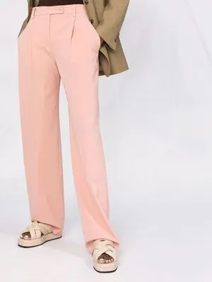 Alberta Ferretti High-waisted Wide-leg Trousers