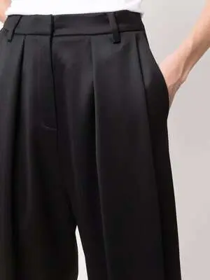 Magda Butrym High-waisted Tapered Trousers - Black