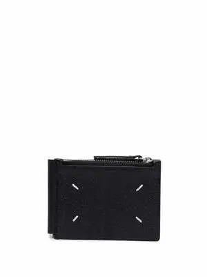 MAISON MARGIELA Four Stitches Leather Money Clip Wallet