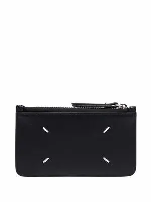 MAISON MARGIELA Four-stitch Leather Card Holder - Black