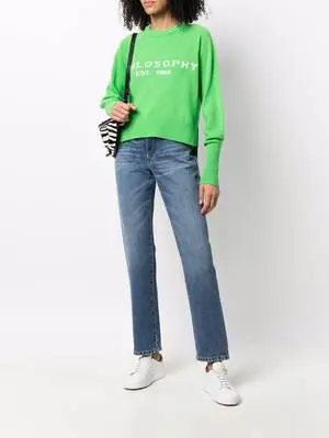 Philosophy Di Lorenzo Serafini Logo-intarsia Crew-neck Jumper