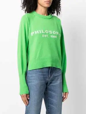 Philosophy Di Lorenzo Serafini Logo-intarsia Crew-neck Jumper