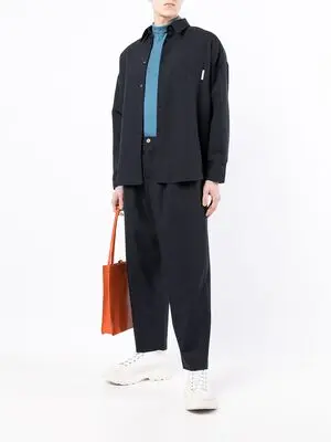 Marni Cropped Tapered Trousers - Blue