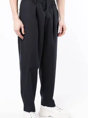 Marni Cropped Tapered Trousers - Blue