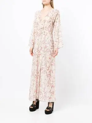 Evarae Paisley-print Silk Maxi Dress
