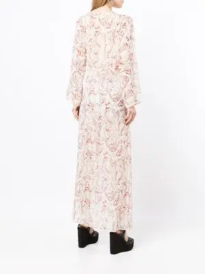 Evarae Paisley-print Silk Maxi Dress